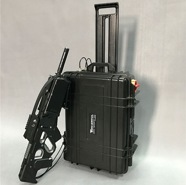 Trolley Box UAV Jammer Drone Defender with Directional Antenna